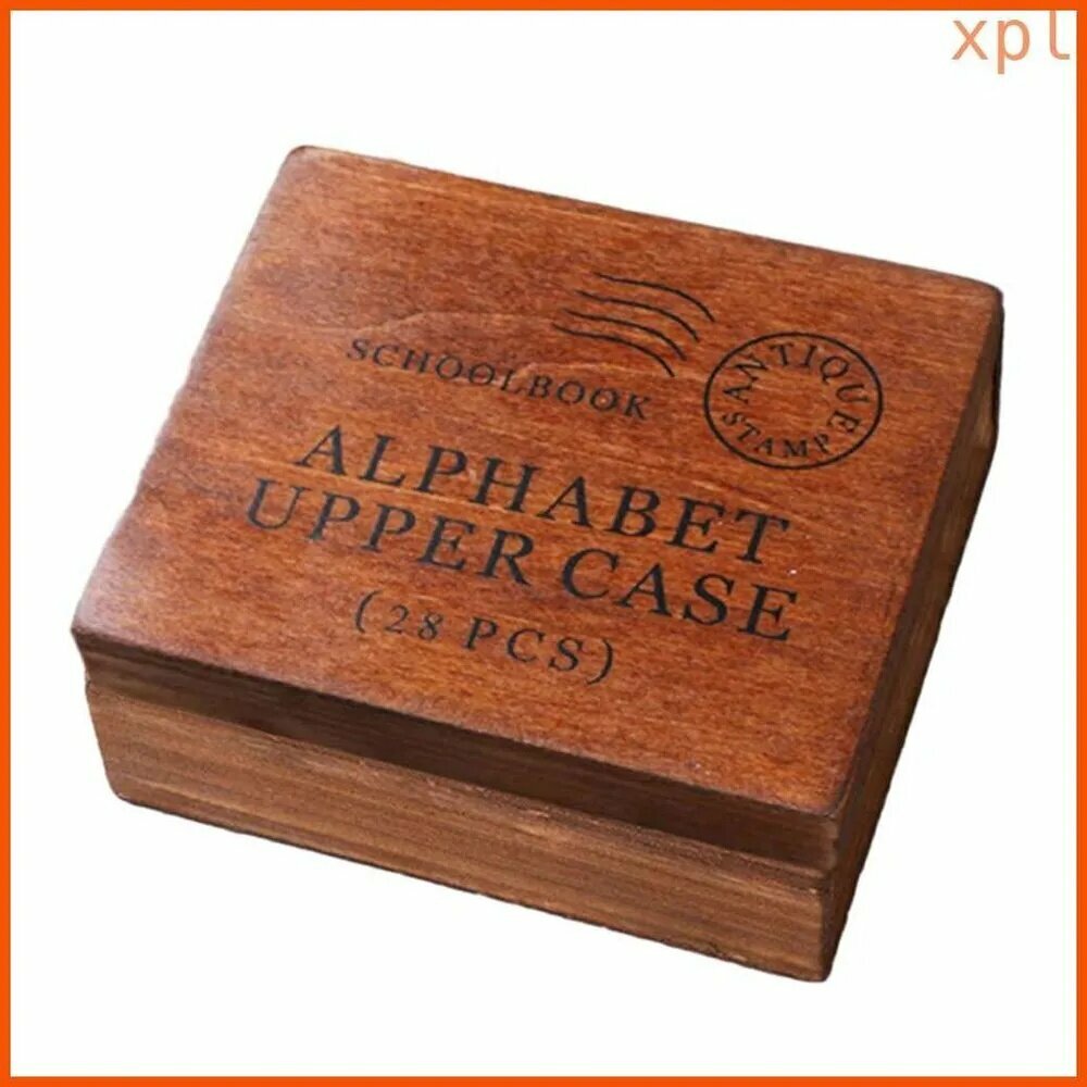 Самый популярный в 2025 годуШтамп декоративный, DIY винтажные буквенные печати - Заглавные буквы, 28 шт.