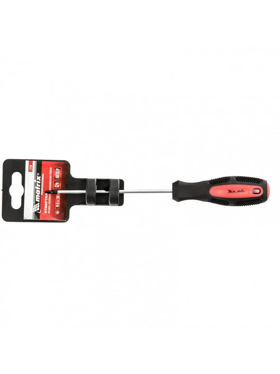 Отвертка Anti-Slip, PH0 х 100 мм, CrV, двухк, MATRIX, 12238