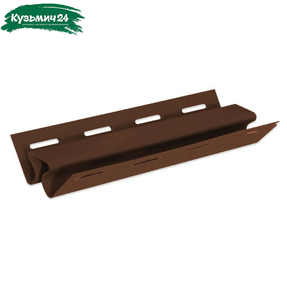 Сайдинг планка угол внутренний Коричневый, 1 шт.
