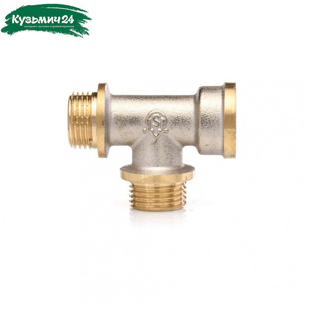 Тройник резьбовой TST 1/2"-1/2"-1/2", ВР-НР-НР TST.143.030303, переходной, латунь
