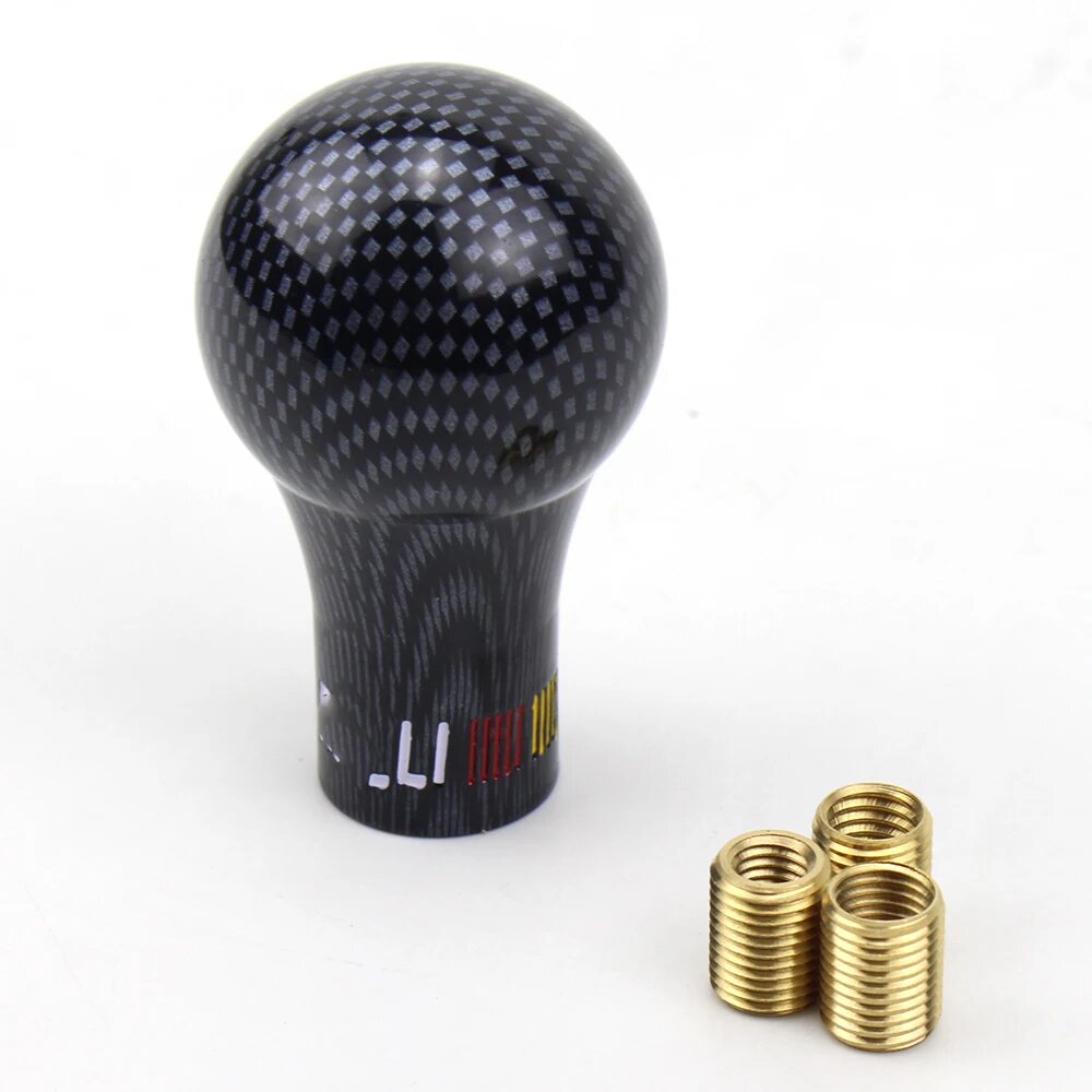 Ручка переключения передач, универсальная, алюминиевая, 5/6 скоростей, ABS, углеродная, черная, белая, механическая коробка передач (MT) для Mitsubishi ABS Carbon