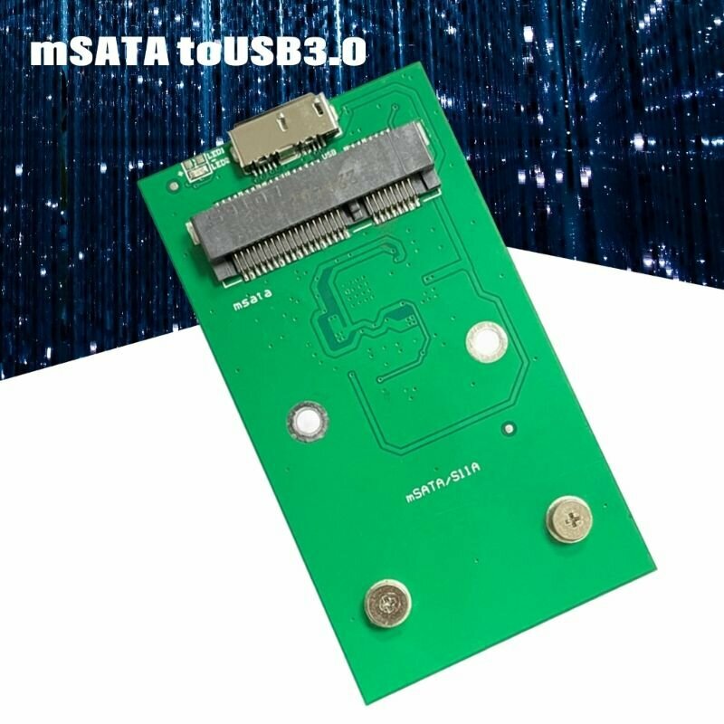 Плата адаптера для твердотельного мобильного жесткого диска mSATA к USB3.0