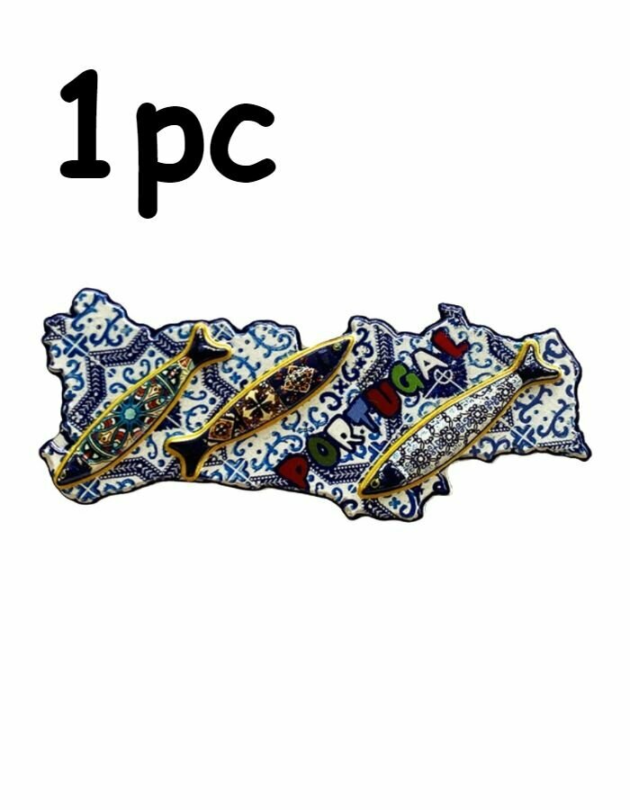 1pc нерегулярные три рыбные магниты, подходящие для украшения холодильников