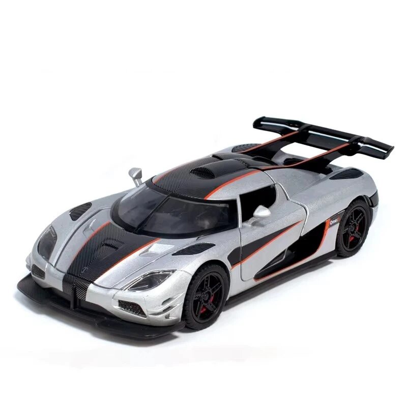 Модель автомобиля Koenigsegg Jesko 1:32, серебристый