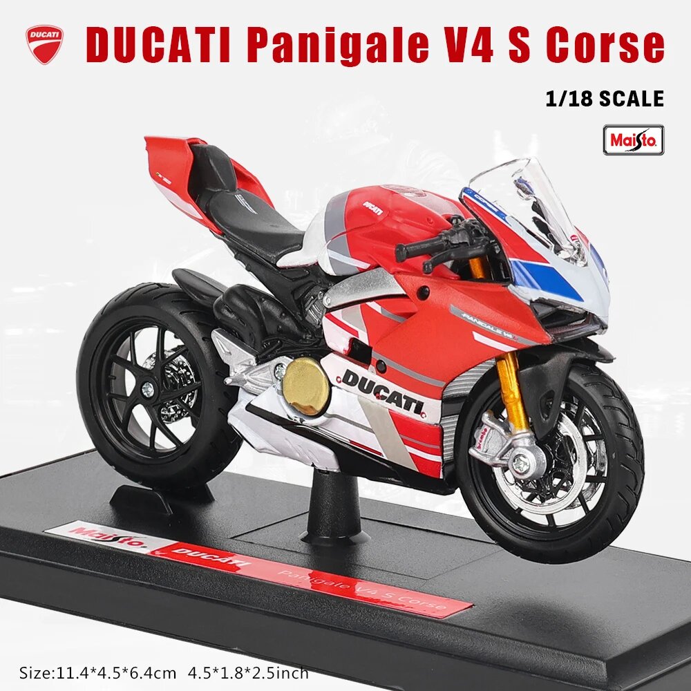 Maisto 1:18 Ducati Panigale V4 S Corse, красный