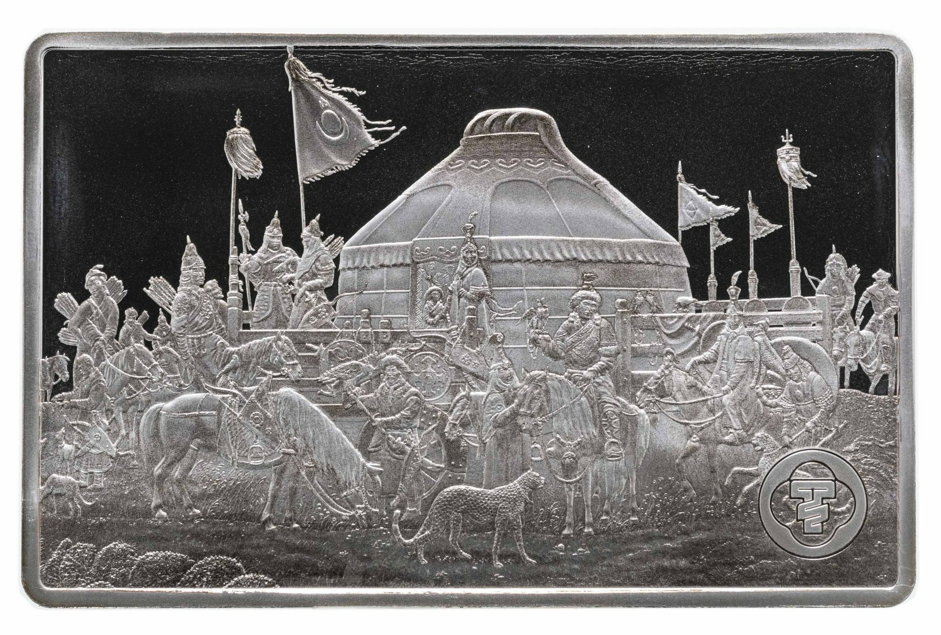 Монголия 10000 тугриков 2021 "30 лет банковской системе, кредитная карта", в футляре с сертификатом, Медь 999, в сохранности PL