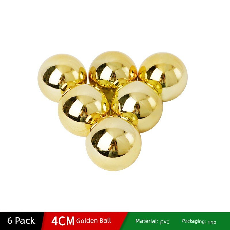 Рождественские украшения, елочные шары, шары с золотым гальваническим покрытием, подвесные шары, украшения для витрин,