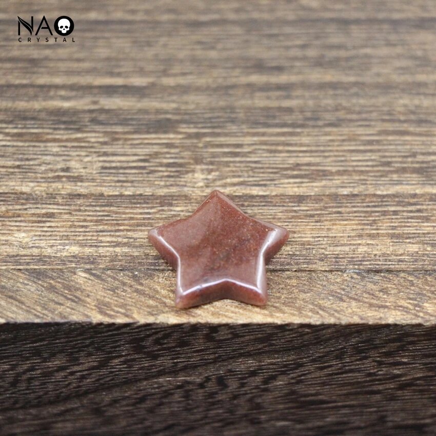 Натуральный звездчатый камень 20 мм Strawberry Quartz