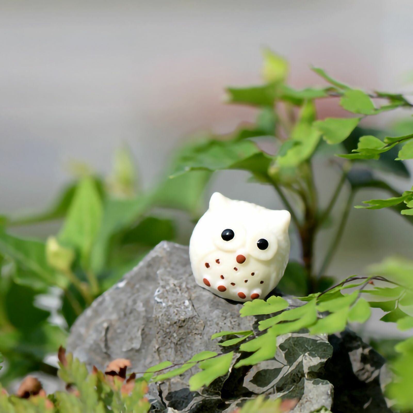 Фигурка совы для декора белая