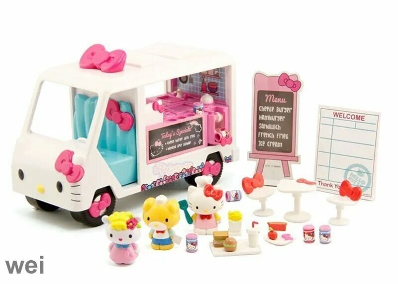 Набор игрушек для девочек HELLO KITTY кукла столовая машина игровой дом