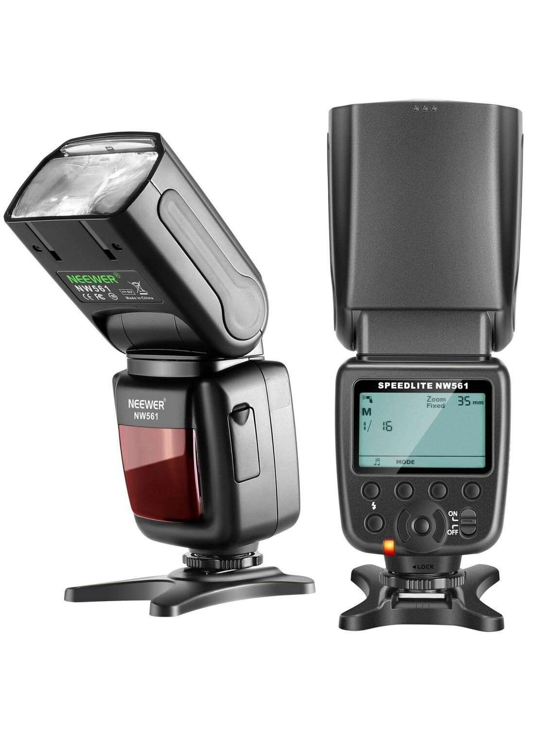 Neewer NW561 ЖК-дисплейная фотовспышка Speedlite для камер Canon, Nikon, Panasonic, Olympus, Pentax, Fujifilm и Sony с горячей коблой Mi, подходит для DSLR и беззеркальных камер