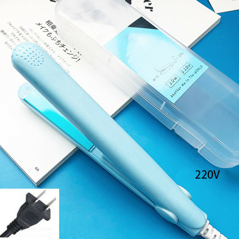 Hair styling tool mini clip curling iron and straightener suitable for dry and wet hair fast styling in 3-5 minutes store warranty blue