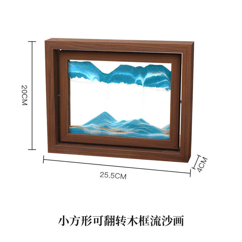 Новый китайский стиль украшения домашнего стола украшения жидкие песочные часы двусторонний подарок декомпрессия зыбучие пески живопись ручной работы