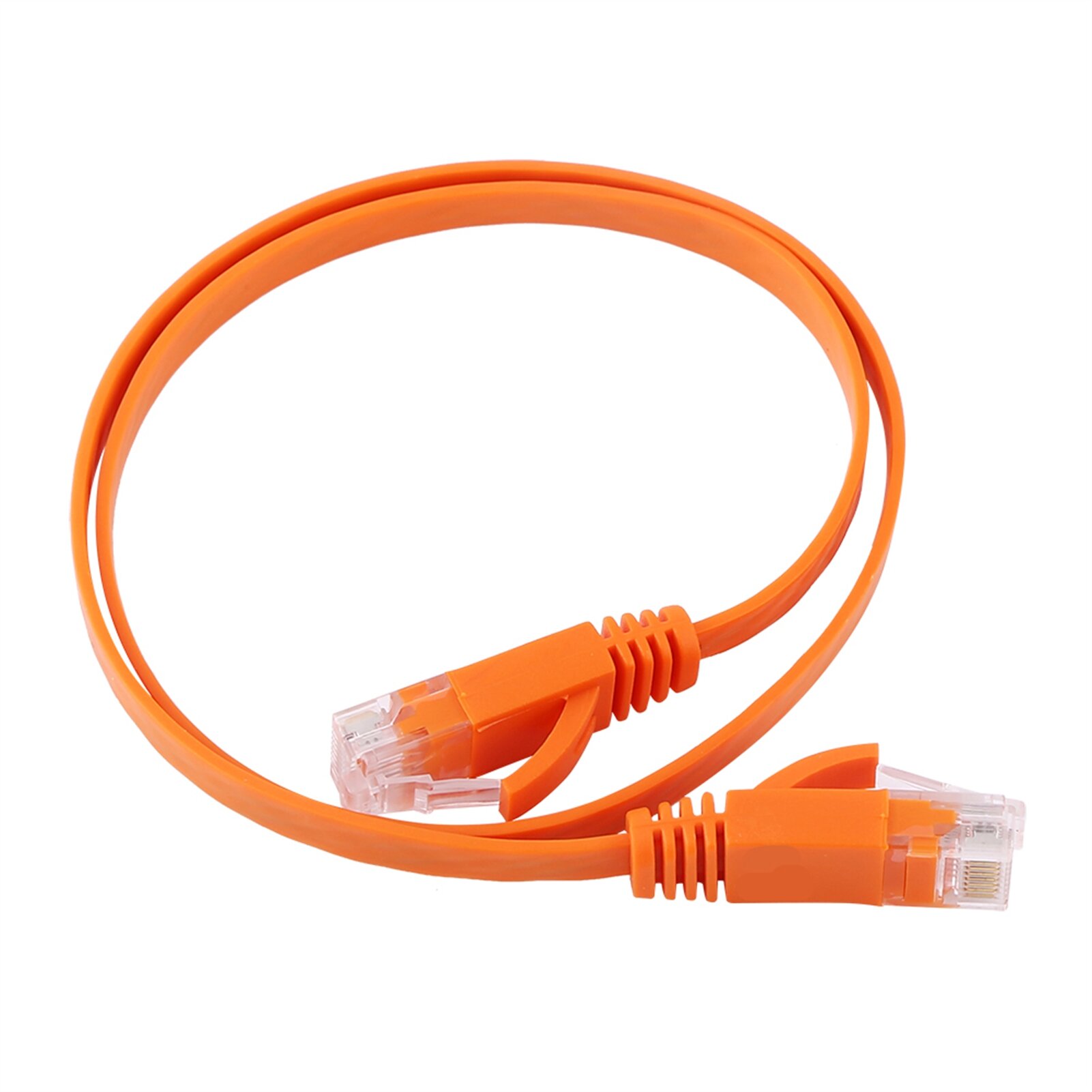 RJ45 CAT6 Ethernet Сетевой Плоский Кабель LAN UTP Патч-Маршрутизатор Кабели 1000 М Оранжевый 0,5 метра