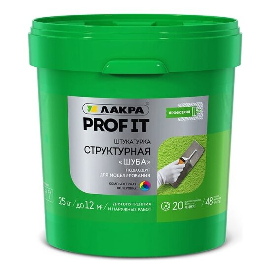 Штукатурка декоративная с эффектом «Шубы» Лакра PROF IT (25 кг)