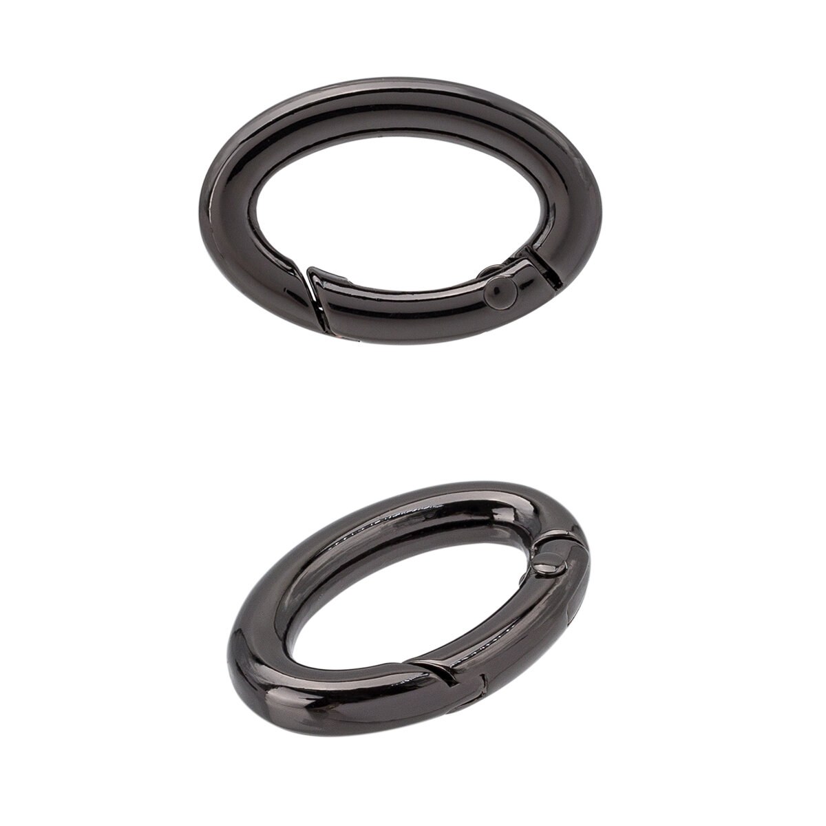 ГУ12863 Карабин овальный 20*11мм (черный никель), 10 шт