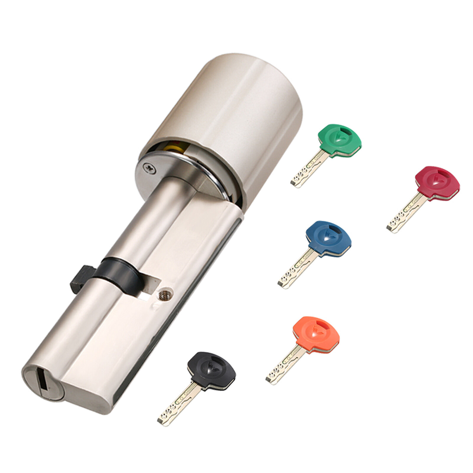 Базовый замковый корпус для умных замков Mijia Aqara, совместимый с приложением MI Home, модель ZYJ 90-45/45, внешняя длина 40-45мм, внутренняя длина 40-44мм, размер замкового корпуса 40*40мм, вес товара 318г, 1 шт замковый корпус, 5 шт разноцветных