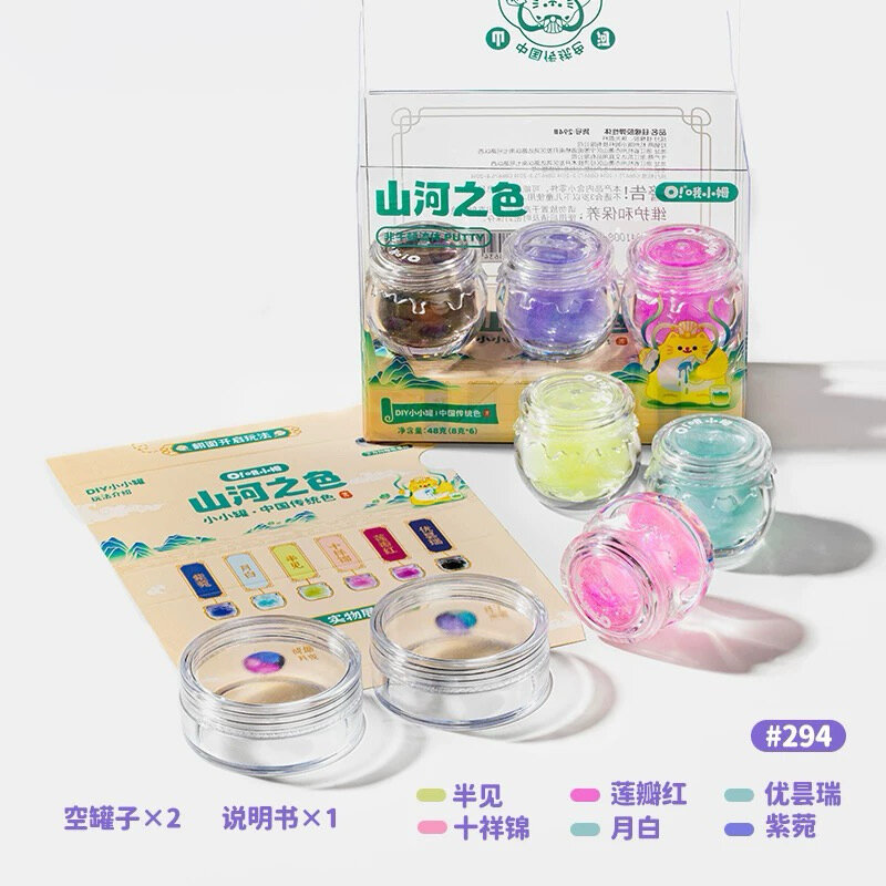 Ослим Маленький Слайм, Жидкий Стеклянный Клей, Детская Игрушка для Снятия Стресса, Пружинящая Грязь, Кристаллическая Грязь, Версия с Изменением Цвета