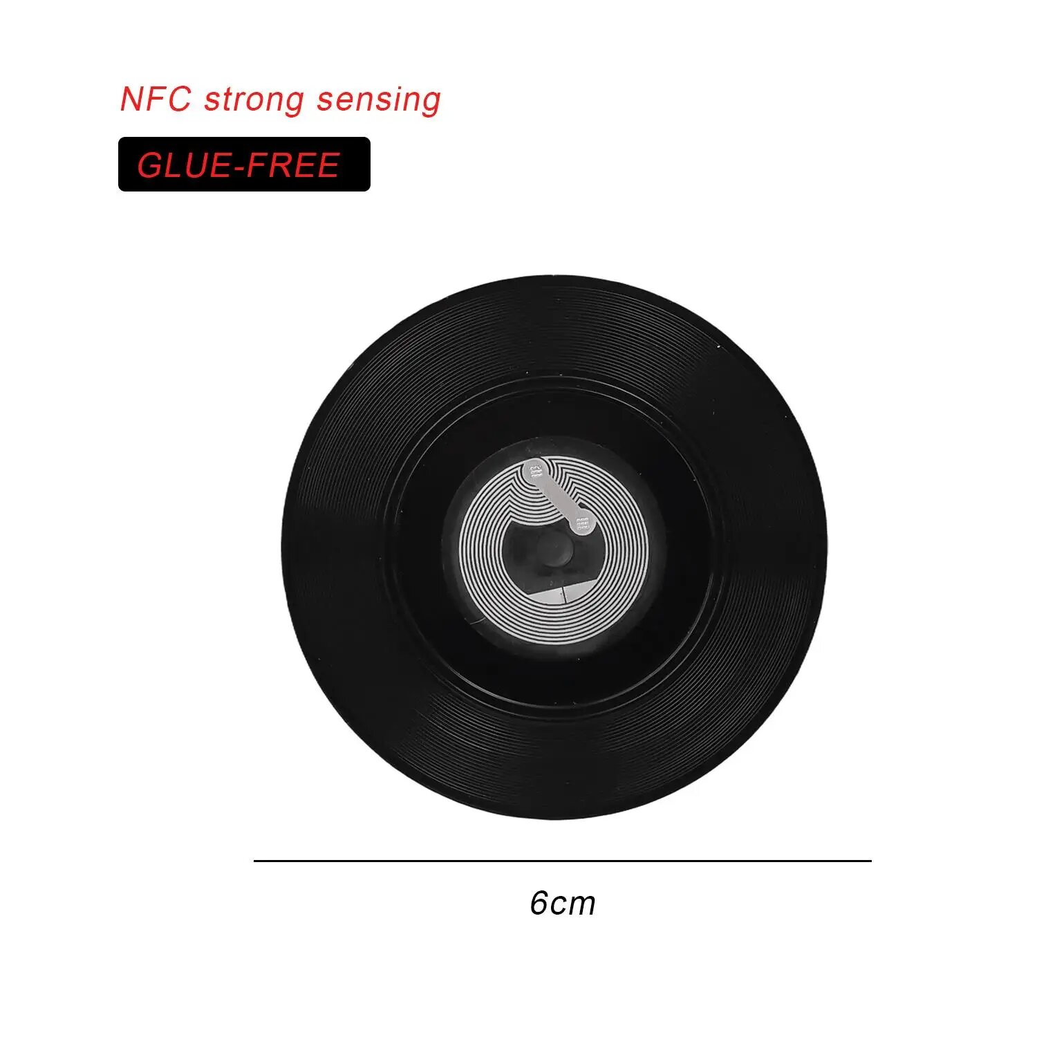 NFC-магнит на холодильник, виниловая пластинка, C-1PC