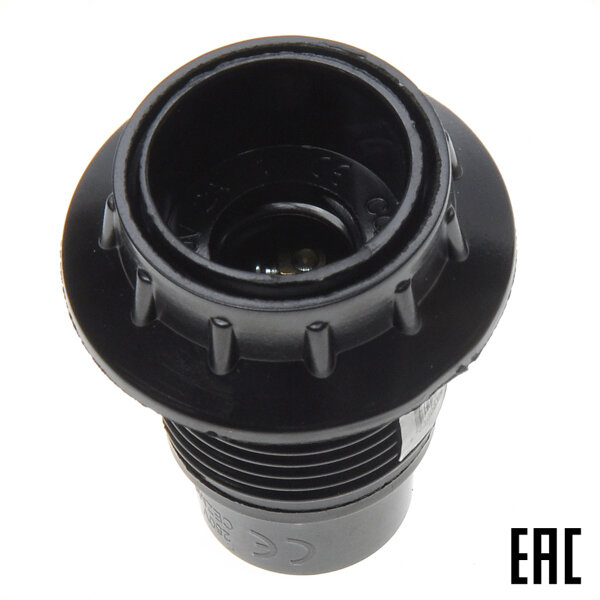 Патрон Е14 474000 GLH-E14-CAR-H-B-R, карболитовый, подвесной, с кольцом, черный General (13 шт. в комплекте)