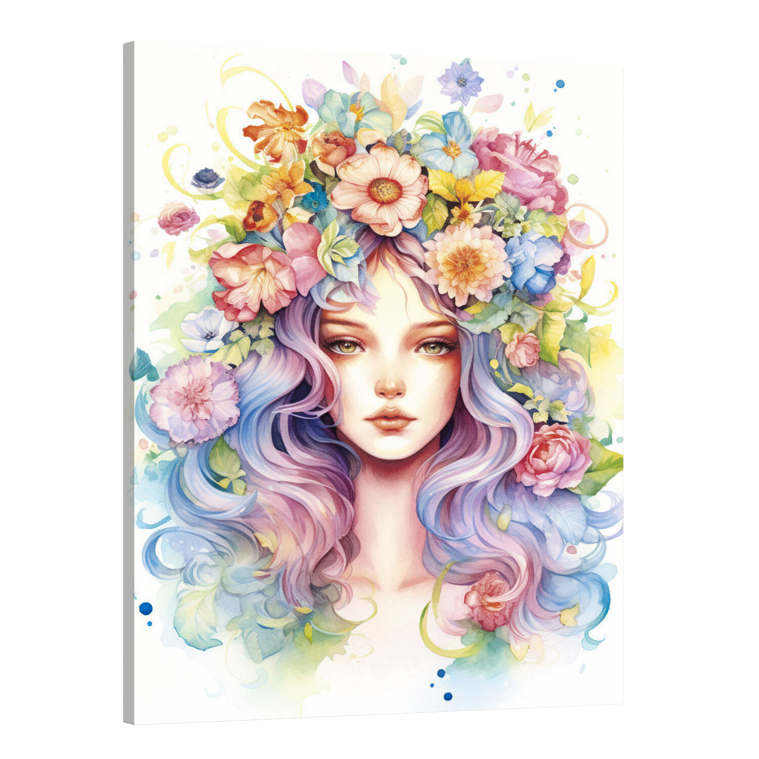 Интерьерная картина 50х70 "Цветочная дива"