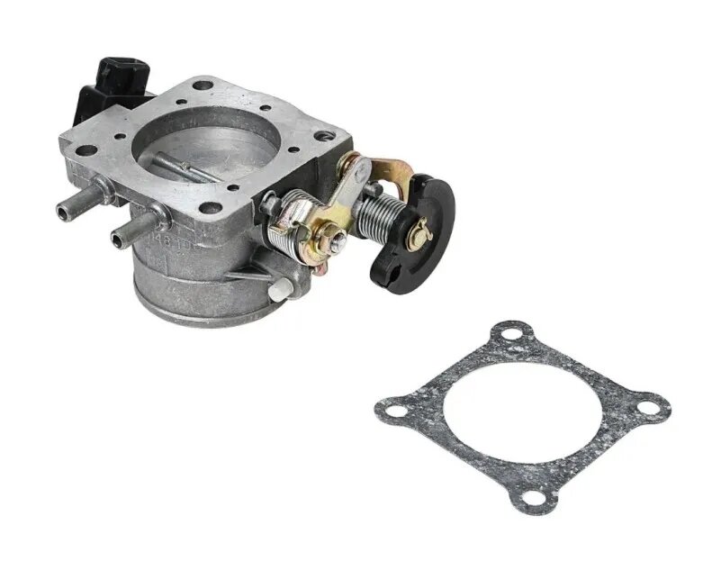 Патрубок дроссельной заслонки (дроссель) ГАЗ дв. 421 Е-3 механический (PRAVT)