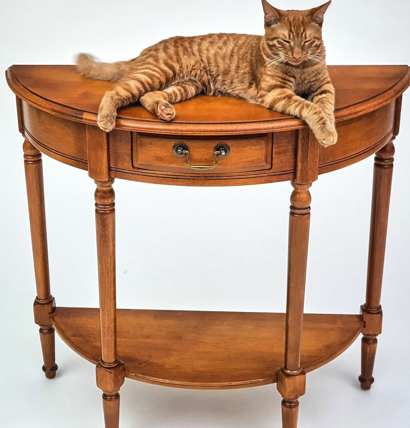 Консоль полукруглая Прованс "Marcel & Chateau", 83,5х35х76 см, Maria&Stefania H834 (D71)