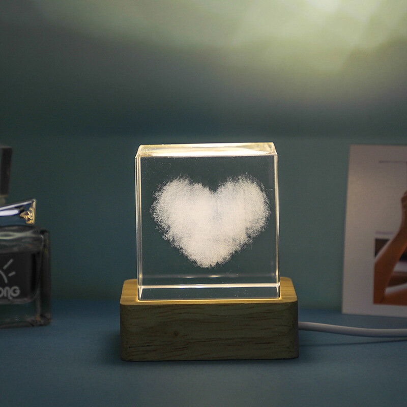 Украшение в виде куба 5 см, мини ночник