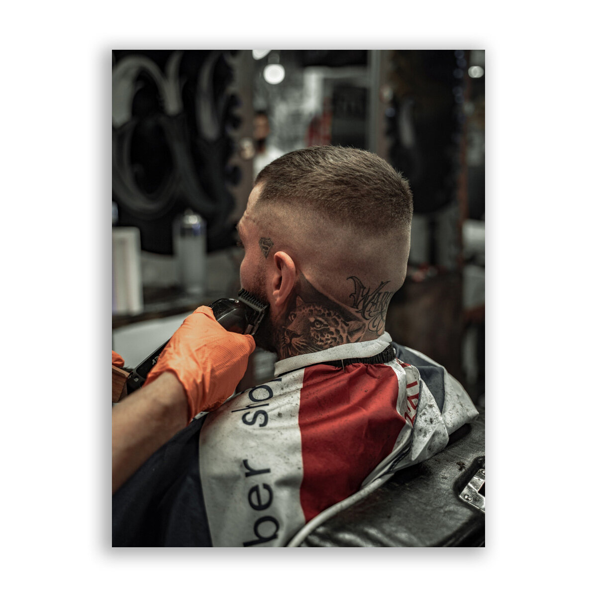 Постер, плакат на бумаге / Для Барбершопа / Размер 30 x 40 см