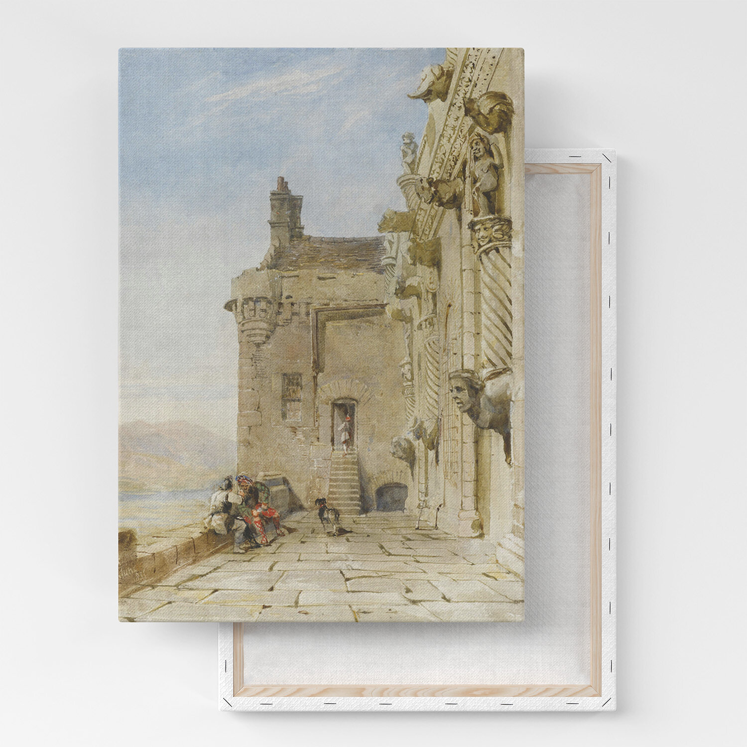 Картина на холсте, репродукция / Дэвид Кокс - Landscape, Stirling Castle / Размер 60 x 80 см