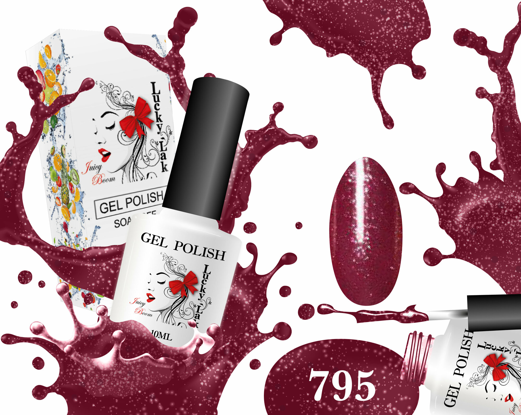 Гель лак LUCKY LAK 795