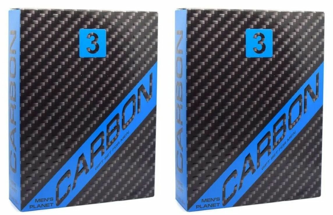 FESTIVA Подарочный набор мужской Men's Planet Carbon3, Шампунь 250 мл + Гель для душа 250 мл, 2 шт