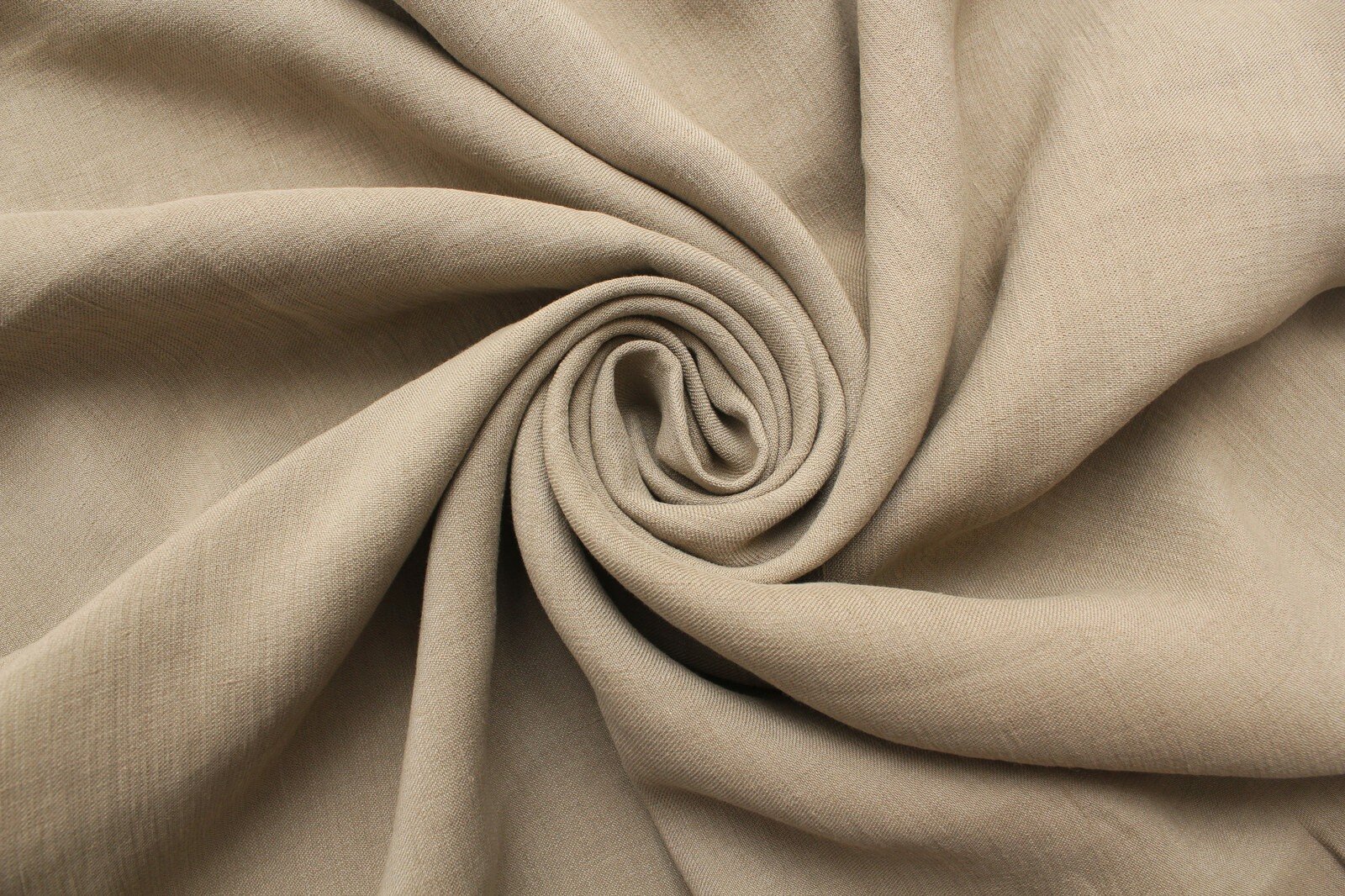 Ткань Лён костюмный двухслойный оливково-бежевый 0,5 м