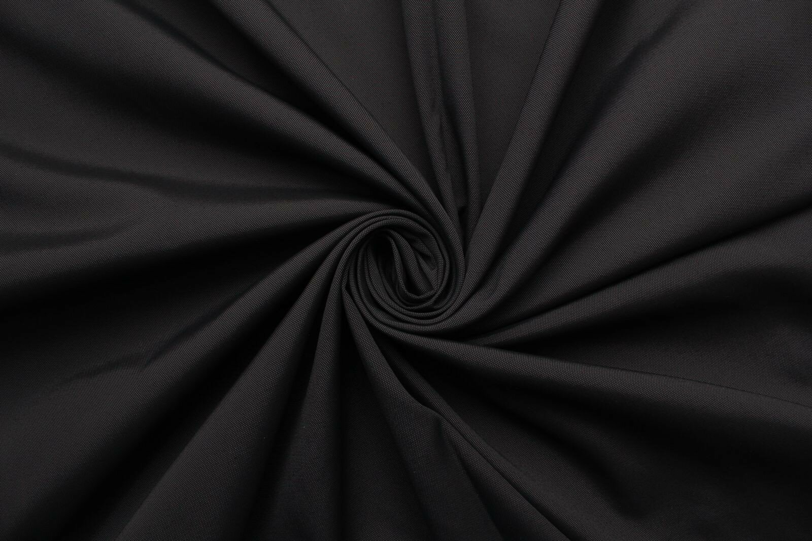 Ткань плащёво-курточная Nino с водоотталкивающим покрытием чёрно-графитовая, 520 г/пм, ш146см, 0,5 м