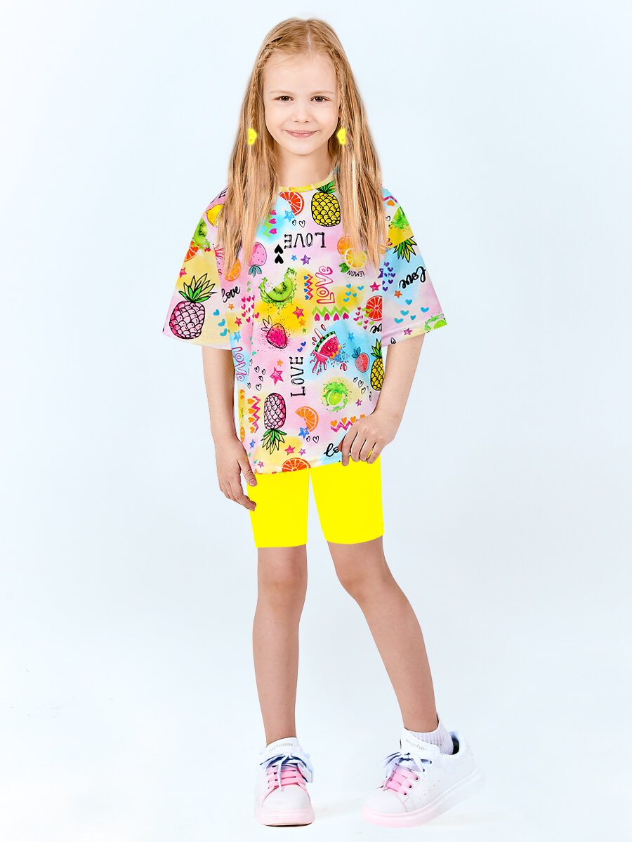 Комплект одежды с велосипедками детский летний