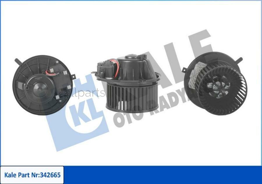 KALE 342665 Электровентилятор отопителя для а/м Skoda Octavia A5 (04-)/VW Golf V (03-) (auto A/C) с резистором