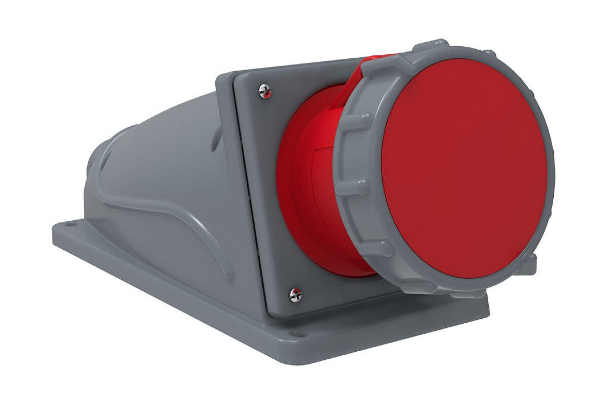 Розетка стационарная ССИ-134 63А-6ч/380-415В 3Р+РЕ IP67 MAGNUM ИЭК