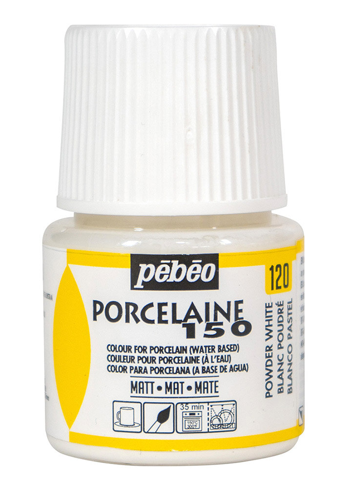 PEBEO' Краска по фарфору и керамике под обжиг матовая Porcelaine 150 024120 белая пудра