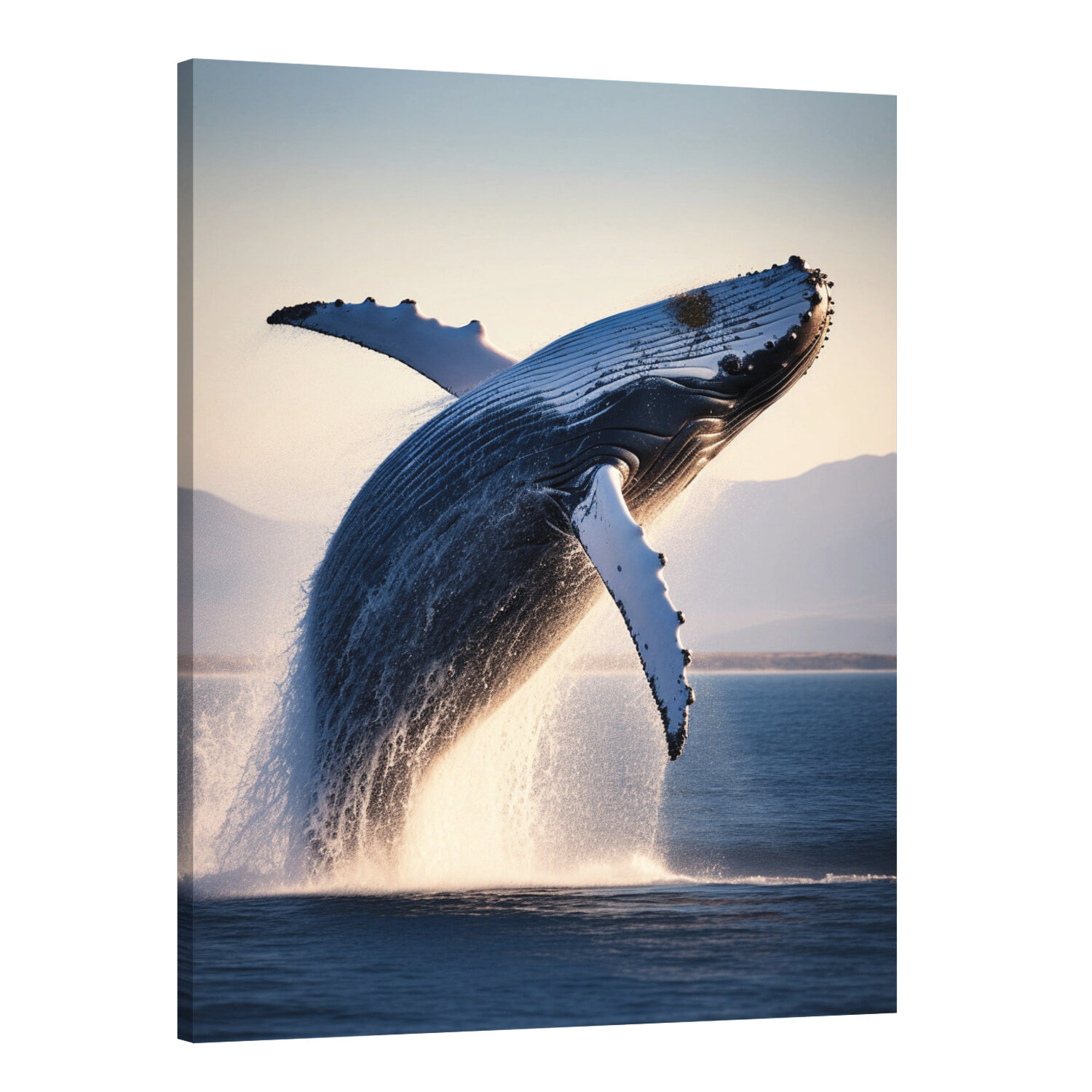 Интерьерная картина 50х70 "Тайна синего кита"