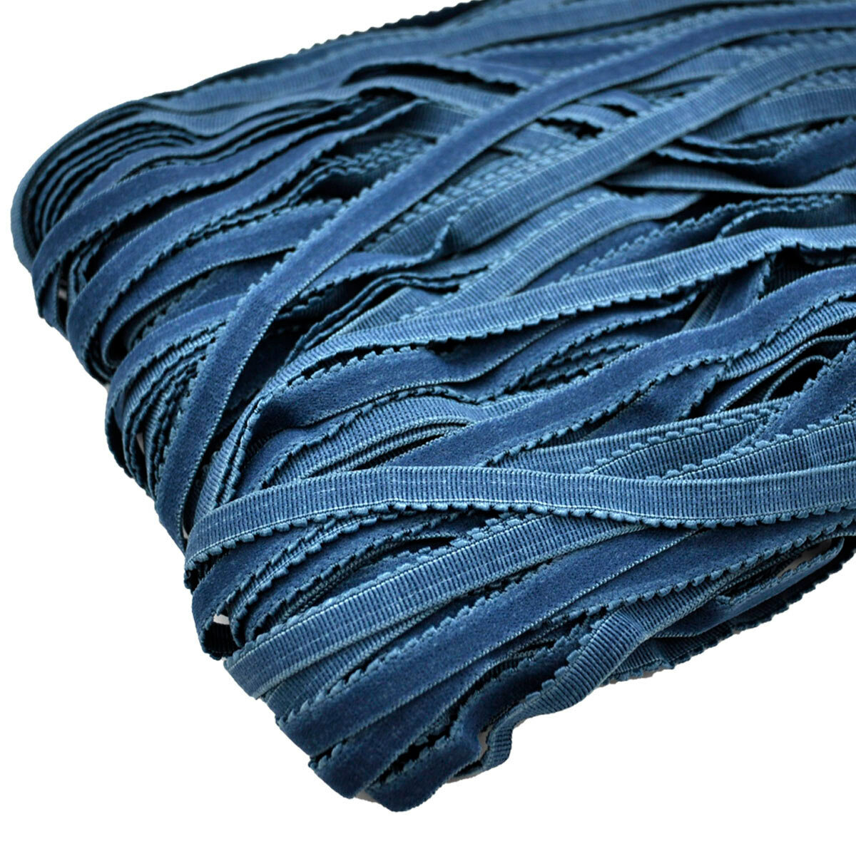 Резинка для шитья ажурная декоративная 8мм*50м (морская волна)