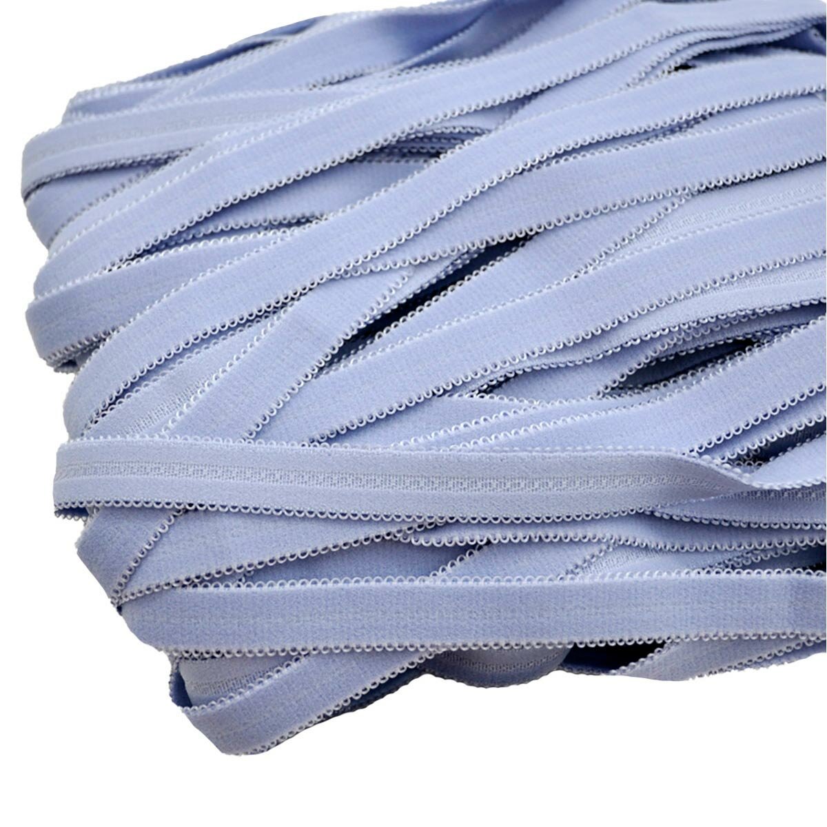 Резинка бельевая для бретелей, бретельная лента, 14 мм*25 м, голубой, Айрис