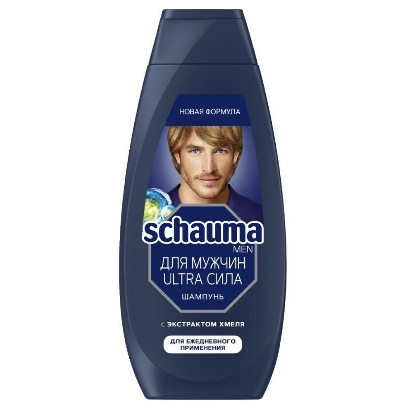 Schauma шампунь мужской для всех типов волос Ultra Сила 360мл