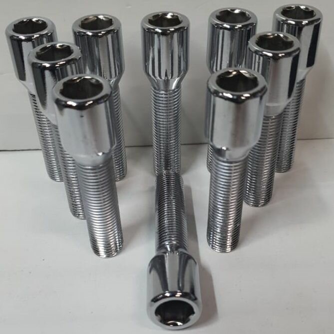 Болт колёсный 14x1,5x50, под внутр. ключ, конус,10 штук