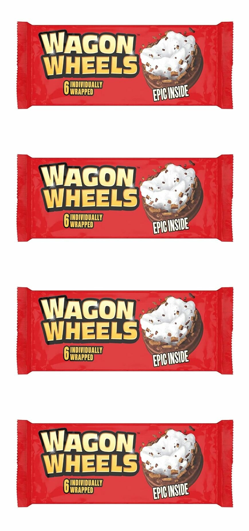 Wagon Wheels Печенье с суфле, 220 г, 4 уп