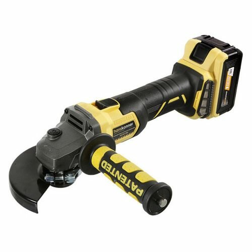 Угловая шлифмашина HANSKONNER HAG18125BL, аккумуляторная, с 2 АКБ