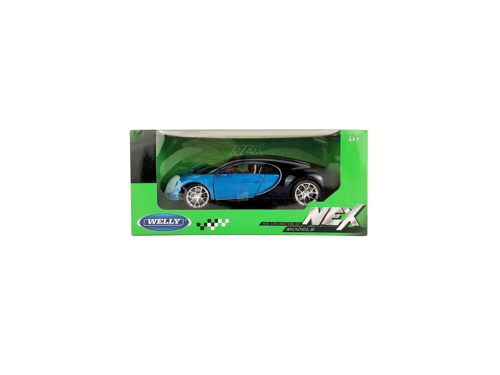 Машинка Welly Bugatti Chiron (24077) 1:24, синий