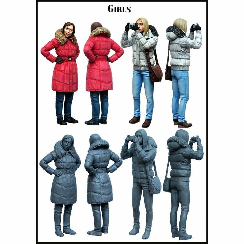 EM-35110 Girls две фигуры для моделирования Evolution miniatures масштаб 1/35