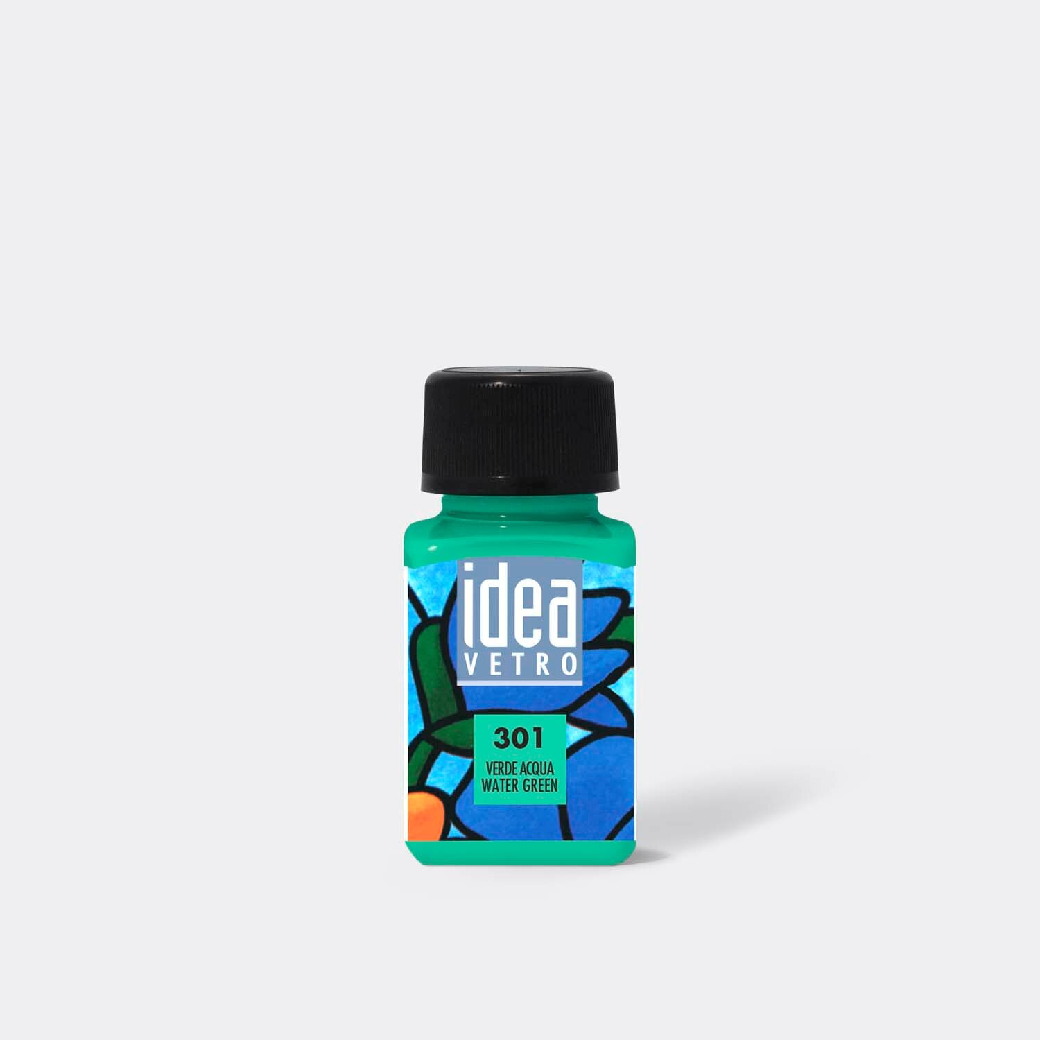 Краска лаковая по стеклу Maimeri Idea Vetro, Морская волна 60мл