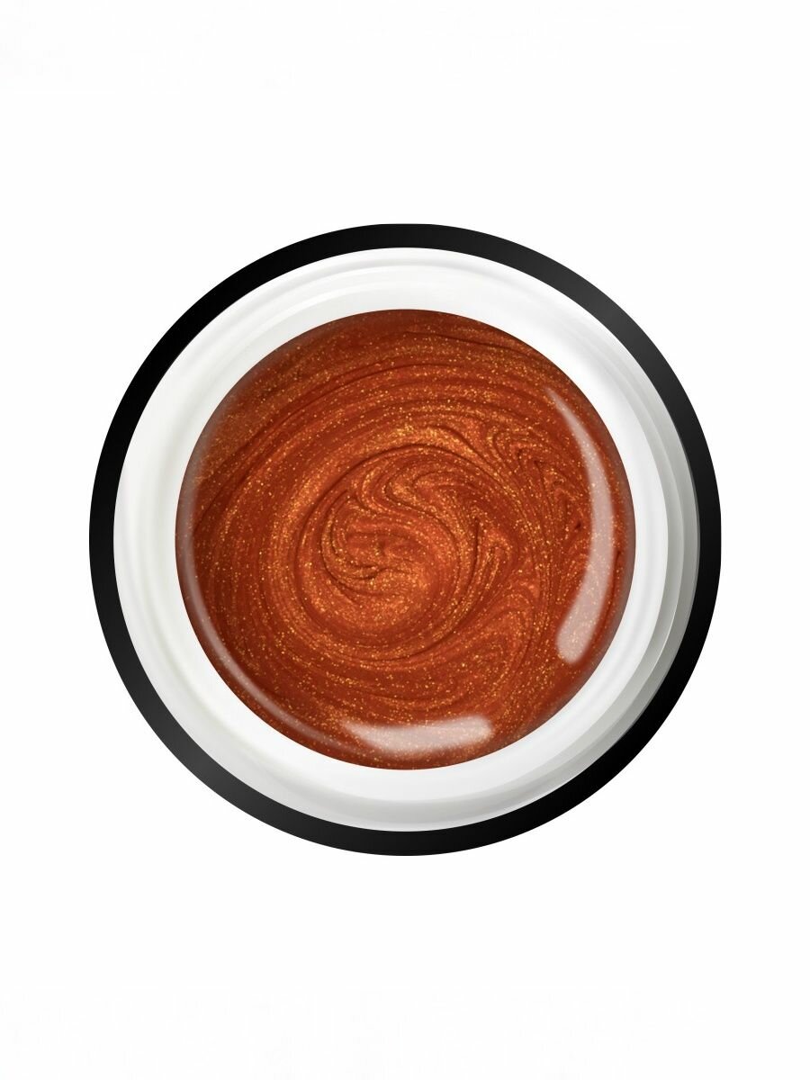 Nail Club Гель-краска с шиммером и с липким слоем GO-93 Havana