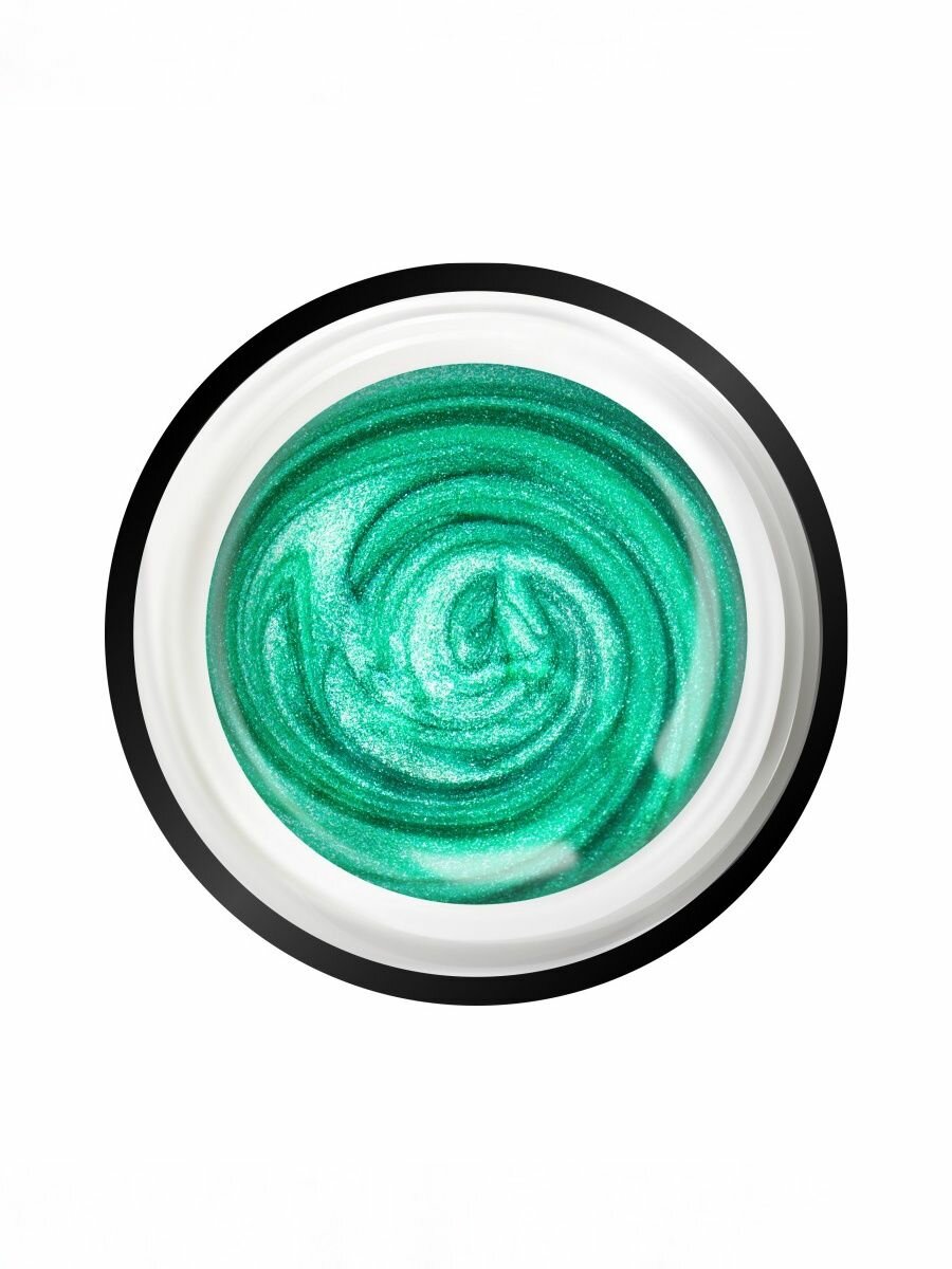 Nail Club Гель-краска с шиммером и с липким слоем GO-110 Mint Lace